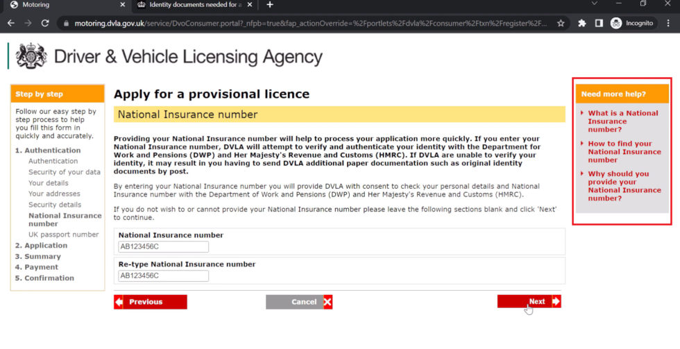 Apply for UK Provisional Driving Licence - Living in the UK