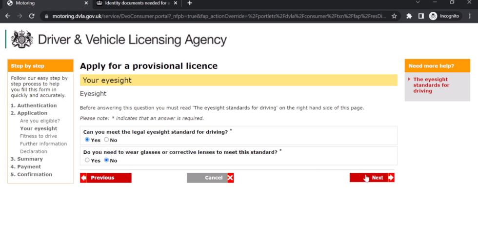 Apply for UK Provisional Driving Licence - Living in the UK