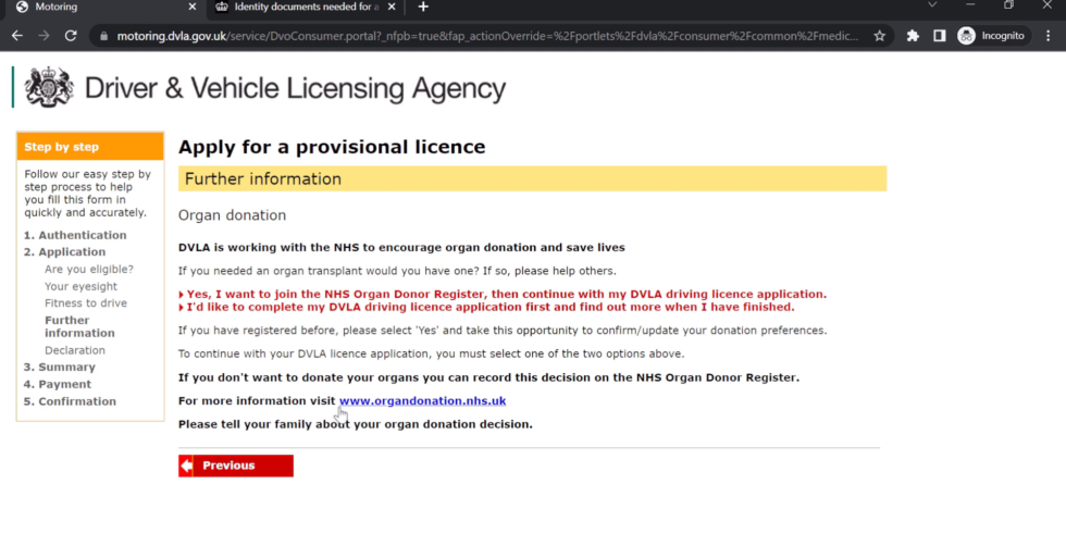 Apply for UK Provisional Driving Licence - Living in the UK